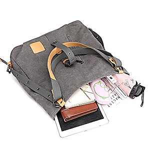Women's Tote Hand Bag Canvas Corssbody Retro Clutch Handbag Shoulder Bag Purse Satchel Bag Large Size Hobo Bag