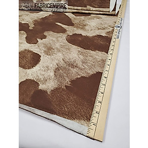 Vinyl Upholstery Embossed Texture Fabric Horse Fake Leather / 54" Wide/Sold by The Yard (Brown)