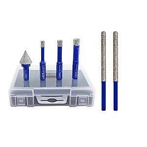 SHDIATOOL Diamond Drill Bits Tile, Porcelain Core Hole Saws for Ceramic Marble and Mortar Raking Bit 7.2MMx 74MM Mortar Router