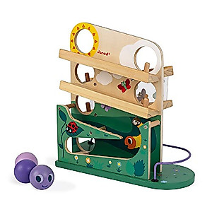 Janod Wooden Caterpillar Ball Track - Ages 12+ Months - J08055