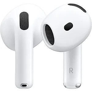 Apple AirPods 4 Wireless Earbuds, Bluetooth Headphones, with Active Noise Cancellation (Renewed)