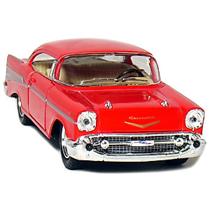 KiNSMART 5" 1957 Chevy Bel Air Coupe 1:40 Scale (Red)