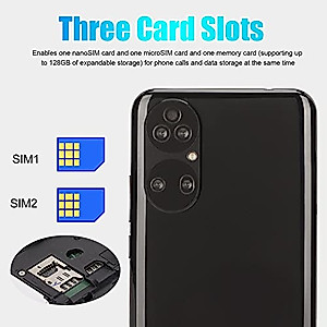 Mobile Phone, 6GB 64GB 100-240V 5MP 13MP Camera High Resolution 6.5 Inch Dual SIM Smartphone for Work (US Plug)
