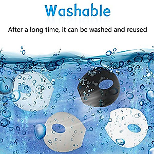 EKIND 4 Pcs Ear Cover Tips Anti-Slip Silicone Soft Replacement Sport Earbud Tips Compatible for iPhone 7 / 6S / 6 Plus / 5S / 5C / 5 Headphones Earphones Protective Accessories Tips (Clear)