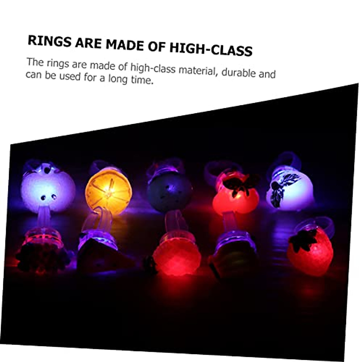 STAHAD 25pcs Children's Ring Bulk Kids Gifts Goodie Bags Stuffers for Kids Bulk Stocking Stuffers for Kids Christmas Favors for Kids Light up Finger Rings Halloween Flashlights for Kids