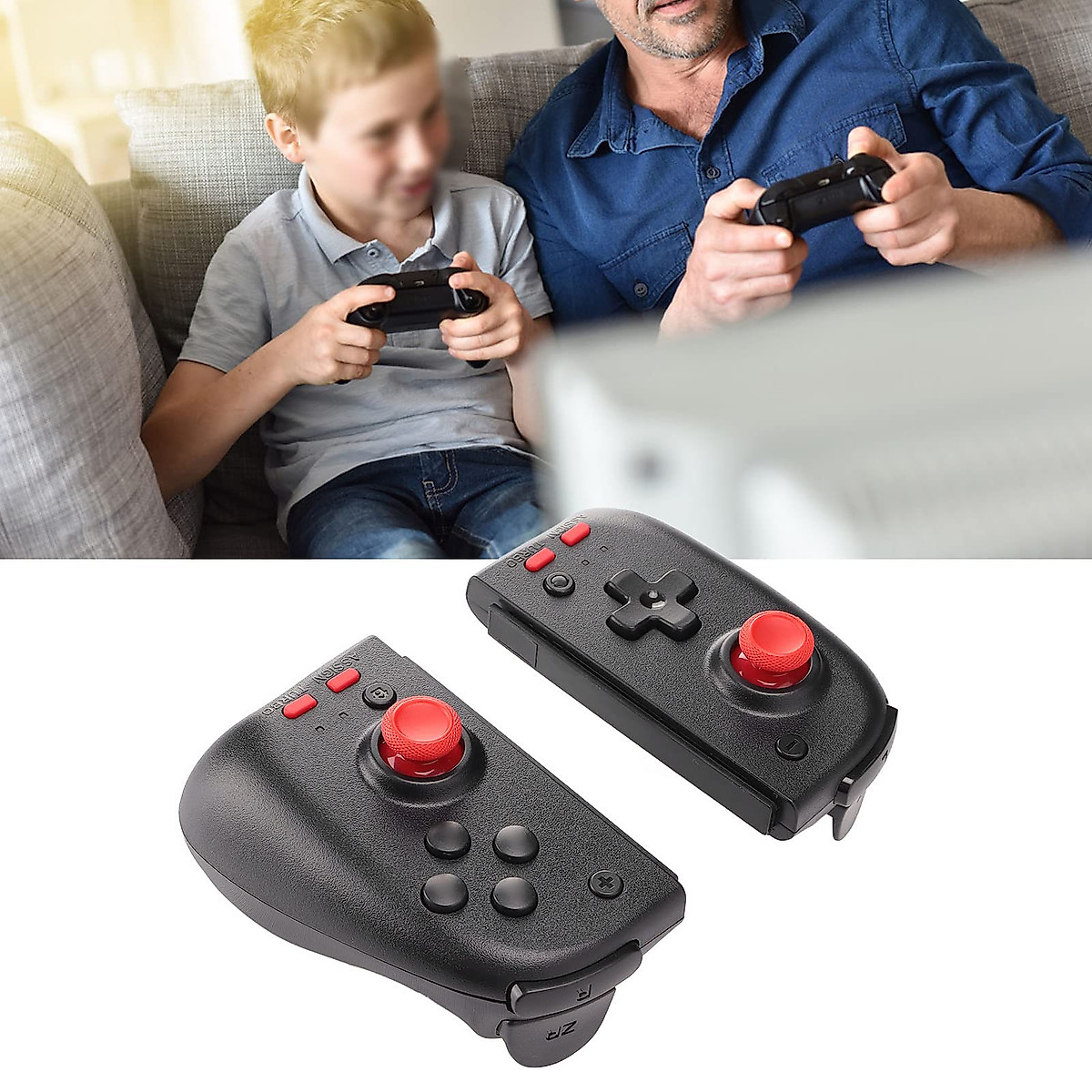 wendeekun Game Console Left Right Controller,Gaming Console Controller for Joy Con,Left Right Programmable Replacement Remote Controller for OLED Gamepad