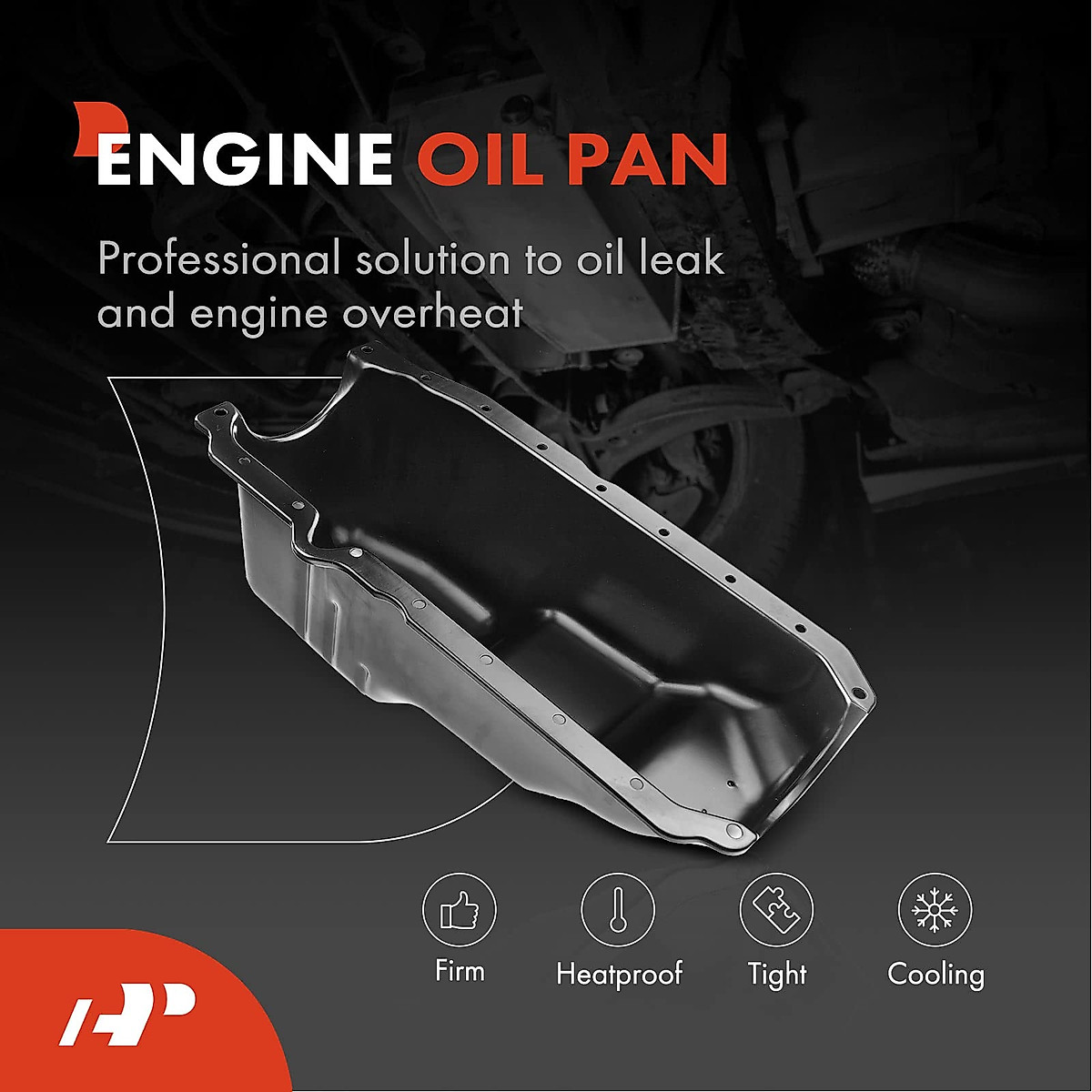 A-Premium Engine Oil Pan Sump with Drain Plug Compatible with Mercruiser OMC Yamaha Marine