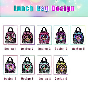 InterestPrint Custom Kids Backpack for Girls Sparkle Children Casual Daypack Backpacks with Lunch Bag Personalized with Kid's Name Preschool School Bag, Children Travel Bookbag for School Season