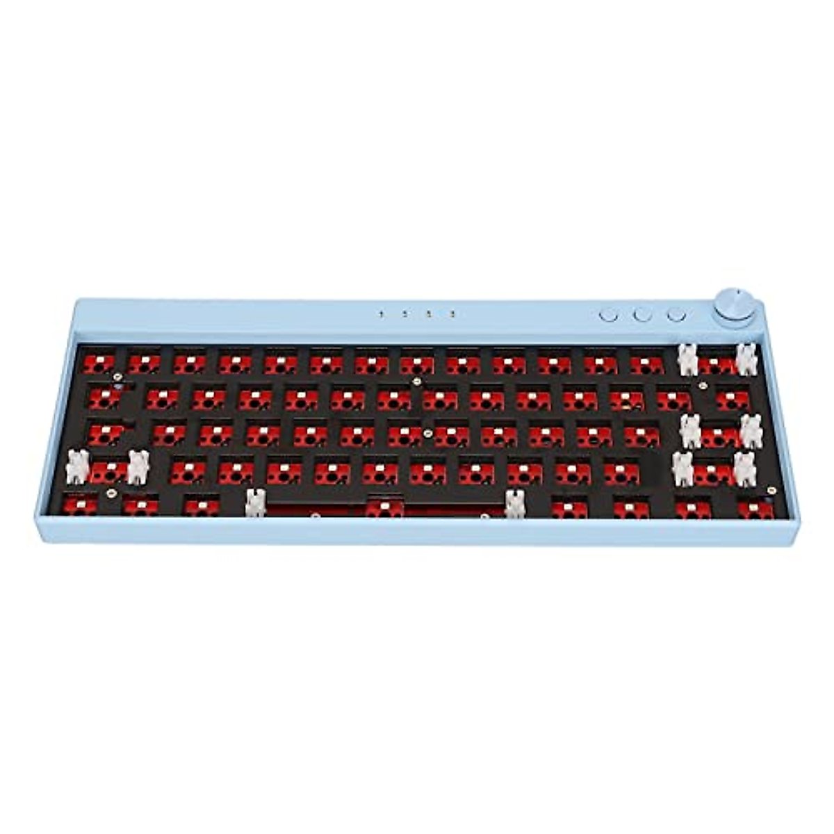 Yoidesu Mechanical Keyboard DIY Kit, 61 Keys Hot Swappable RGB Custom Mechanical Gaming Keyboard Kit, 3Pin/5Pin Switch, Wireless 2.4G/Bluetooth/Type C Wired Keyboard(Blue)