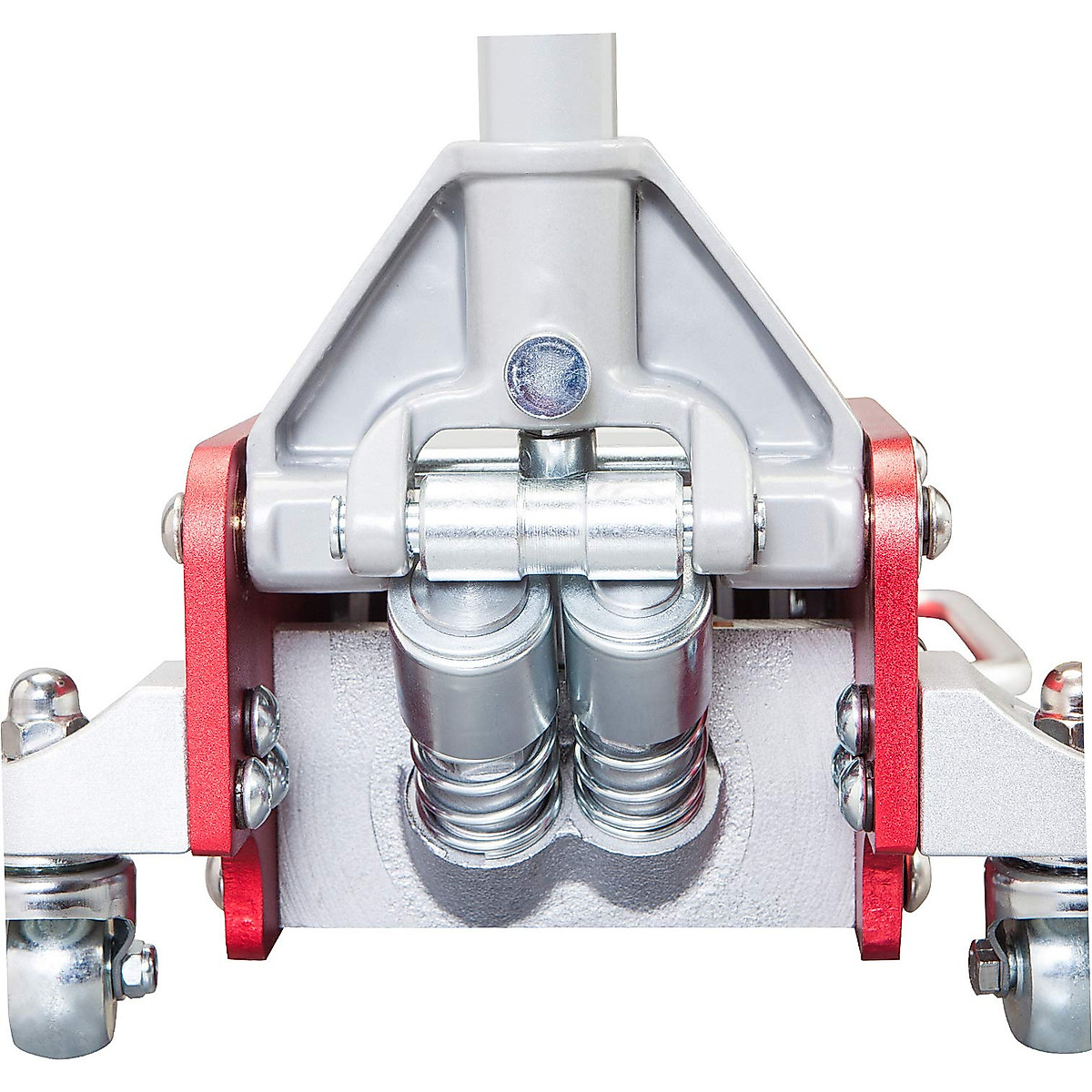 BIG RED AT830011LR Torin Hydraulic Low Profile Aluminum and Steel Racing Floor Jack with Dual Piston Quick Lift Pump, 3 Ton (6,000 lb) Capacity, Red