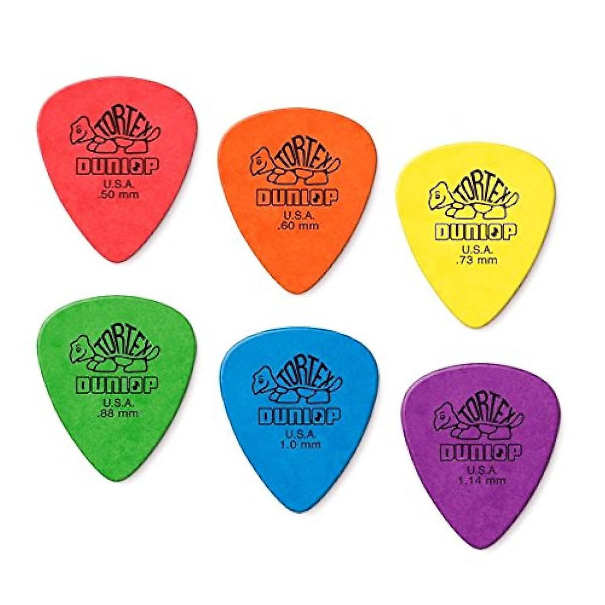 Dunlop Tortex Standard Picks Sample Variety Mix Pack (2 of each gauge) 12/Player's Pack