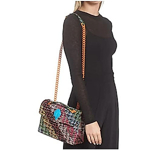 Kurt Geiger Women’s Kensington Large Multicolor Tweed Shoulder Bag
