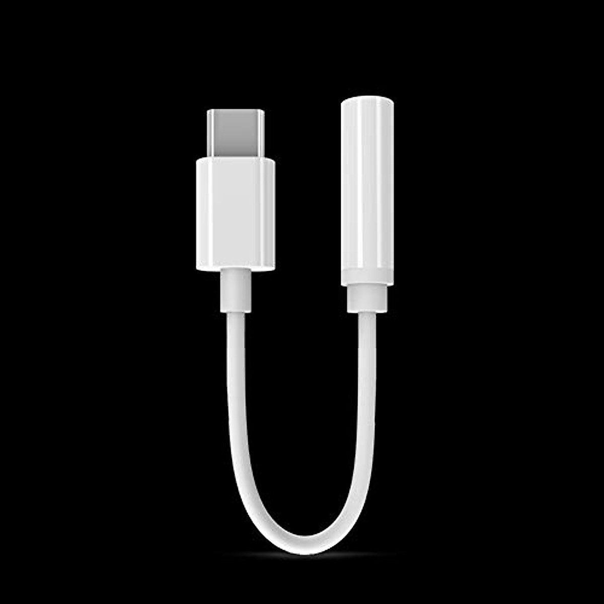 MOHALIKO Headphone Adapter 3.5 mm, USB Type C to 3.5mm Female Headphone, Portable 3.5mm to Type-C Adapter Audio Jack Cable Converter for All Kinds of Music Equipment Black