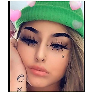 D.Bella Fake Septum Faux Nose Rings Hoop Stainless Steel Faux Lip Ear Nose Septum Ring Non Piercing Clip On Nose Hoop Rings Body Piercing Jewelry