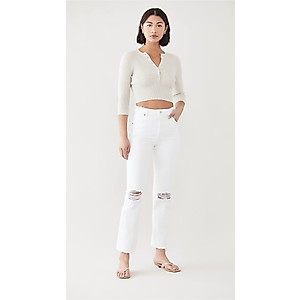 Rolla's Women's Original Straight Jeans, Layla White, 30