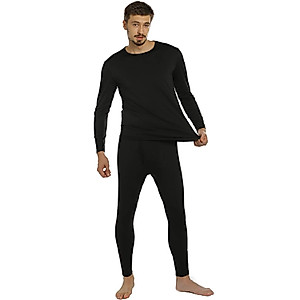 ViCherub Men's Thermal Underwear Set Fleece Lined Long Johns Winter Base Layer Top & Bottom 2 Sets for Men
