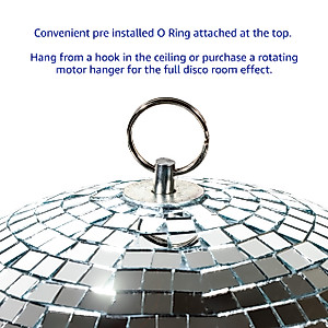 Trademark Innovations Disco Ball 12 Inch Disco Ball Chandelier Disco Ball for Ceiling