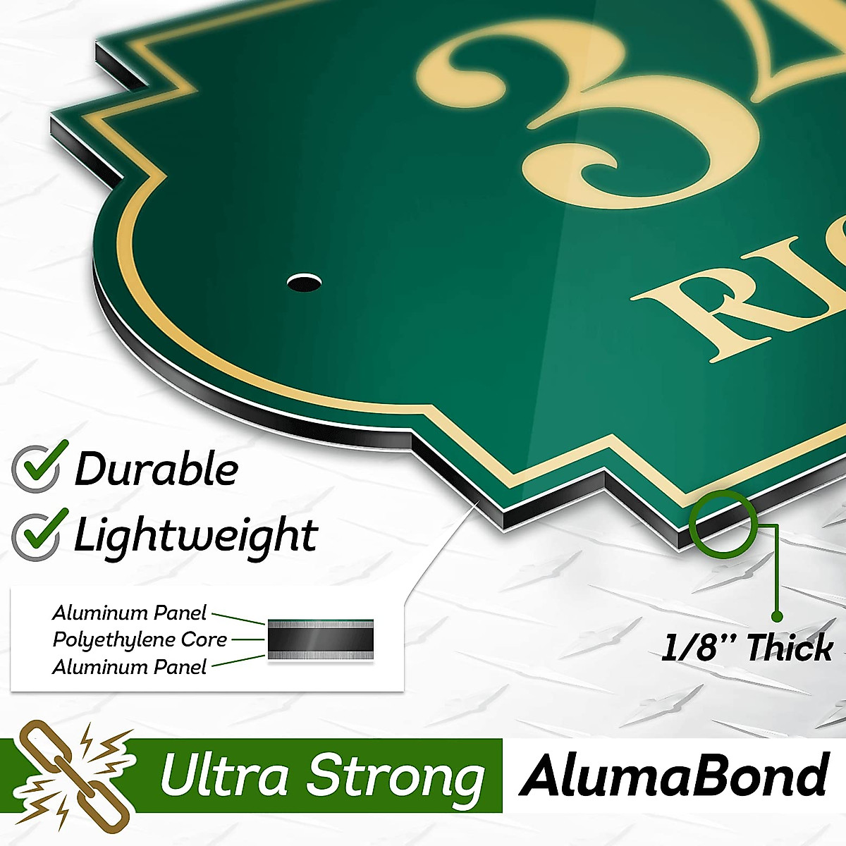 House Address Sign, House Address Plaque, Indoor/Outdoor Use, 7x12 Inch, 22 Colors, Reflective Option, USA Made by My Sign Center (Victorian)