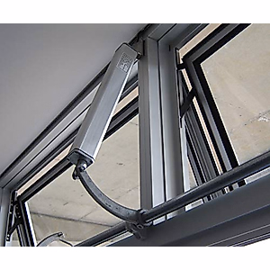 SOViK 12V DC 24 inch Stroke Linear Actuator Electric Cylinder with Mounting Brackets Max Force 150 pounds Speed 3/5" per sec Square Tube 7/4"(W) x7/4"(H) (Solid Shaft End)