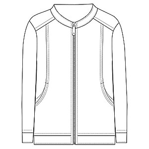 Natural Uniforms Women's Ultra Soft Stretch Zip Up Scrub Jacket (Black, 2X-Large)