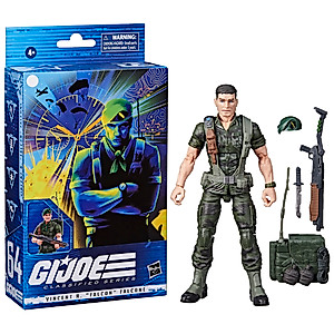 G.I. Joe Classified Series Vincent R. Falcon Falcone Action Figure 64 Collectible Premium Toy, Multiple Accessories, 6-Inch-Scale, Custom Package Art
