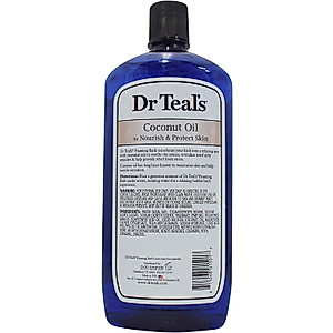 Dr. Teal's Coconut Oil Foaming Bath Gift Set (3 Pack, 34oz Ea.) - Nourish & Protect Coconut Oil Blended with Pure Epsom Salt Calms The Mind & Provides Relief from Daily Aches & Pains