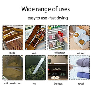 Rouly 5 Packs Diatom Drying Rod Stick Absorb Absorption Rod Desiccant Water Absorption Keep Dry Stick Deodorization Gift,Moisture-Proof Clothing, Repetition Use