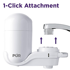 PUR Faucet Mount Water Filtration System, White – Vertical Faucet Mount for Crisp, Refreshing Water, FM3333B