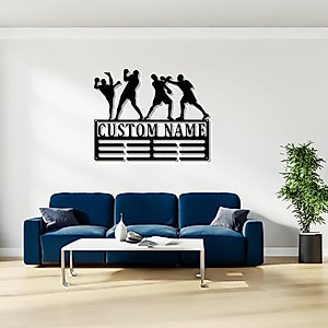Custom Boxing Medal Holder, Personalized Boxing Player Name Medal Hanger, Boxing Medal Display Awards Sign, Custom Boxing Player