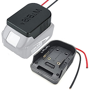 QINIZX Power Wheels Adaptor for Bosch/Makita 18V 14.4V Battery Power Mount Connector Adapter Dock Holder with 12 awg Wires DIY Power Tools RC Toys Robotics