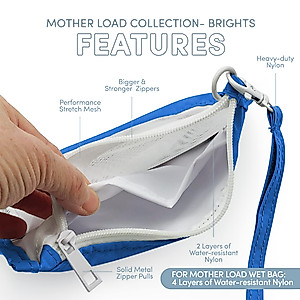 Mother Load - Diaper Bag Organizing Pouches, Small Organizing Bags, 5-Piece Multicolored Set of Embroidered Diaper Bag Pouches