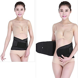 PROHEL Back Brace to Relieve Lower Back Pain with Lumbar Pad Support for Men/Women. Mild, thin, orthopedic, rigid, adjustable herniated disc (Size : L.)