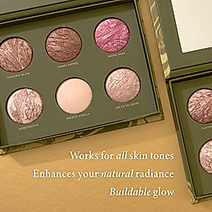 LAURA GELLER NEW YORK Full Face Cheek to Chic Tropical Glow Face Palette 2 Blushes, 2 Highlighters & 2 Bronzers, Includes 6 Full-Sized Shades