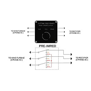 60 Amp Brake Switch for 3 Phase AC Wind Turbine Generator