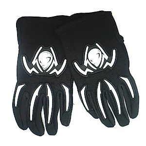 Youth Kids Motocross Motorcycle BMX MX ATV Dirt Bike Bicycle Cycling Gloves Martian Spider Black