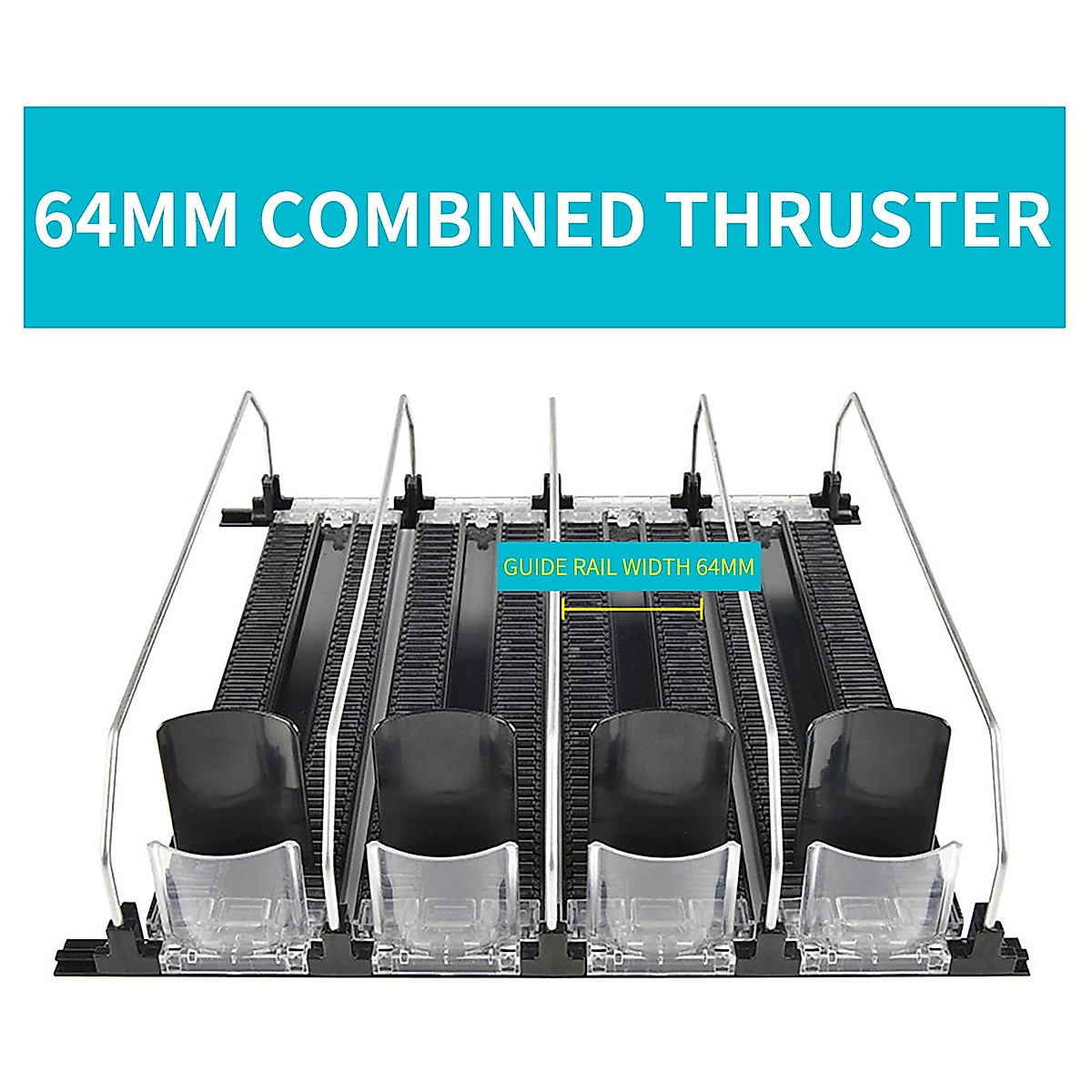 Drink Organizer,upermarket Freezer Beverage Pusher, Refrigerator Beverage Shelf Beverage Automatic Pusher