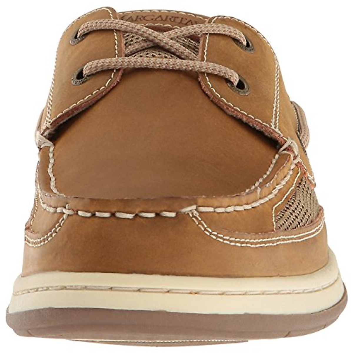 Margaritaville Men's Anchor Lace Boat Shoes-Lightweight and Durable 2 Eye Lace Up, Light Tan, 10
