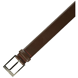 HUGO BOSSMen's Gellot Belt in Grainy EmHUGO BOSSed Leather, Dark Brown, 36