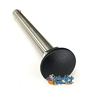 Quick Release AXLES for Wheelchairs-Big Round Black Button. Choose Your Size (1/2" X 4 1/4")