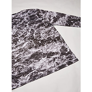 Costa Del Mar Mossy Oak Elements Tech Crew Performance Long Sleeve Shirt, Gray, Large