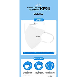 HAPPYDAY A Set of 25 Packages Made in KOREA 2D KF94 Black Face Mask for Adult