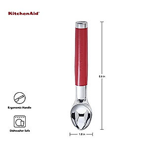 KitchenAid Classic Ice Cream Scoop, One Size, Red 2