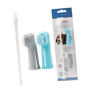MERRYHAPY 4 Set Toothbrush for Dog Toothbrush for Tooth Brush Dog Toothbrush and Toothpaste Dog Tooth Brush Pet Dual Headed Toothbrushes Dog Finger Brush Pet Toothbrush Pet Finger Brush
