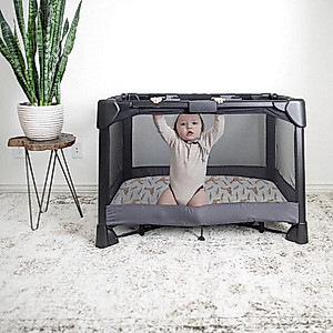 Pack n Play Sheets, BROLEX 2 Pack Mini Crib Sheets,Stretchy Portable Fitted Playard Sheet Set, Convertible Playard Mattress Cover,Ultra Soft Breathable Material,Giraffe Leaf