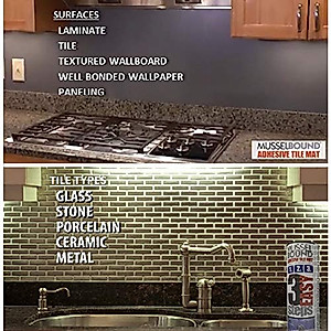 MusselBound 15-sq ft White Plastic Tile Membrane Peel-Set-Grout No Mortar.