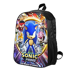 Ervkgm Cartoon Backpack School Bag Bookbag Cute 17 Inch with Lunch Bag Tote and Pencil Case Box Pouch Set for Boys Girls