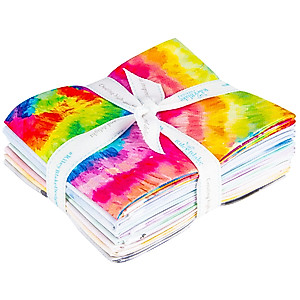 RILEY BLAKE DESIGNS Fat Quarter PRECUTS TIE DYE, Assorted