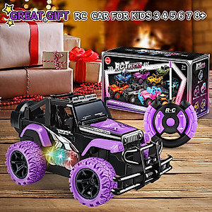 Remote Control Car for Toddlers Boys Girls 4-7 6-8 | Transformation Car Robot - 1:18 Scale Drifting RC Cars Transforming Robot Cars Toys with One Button Deformation - Girls Race