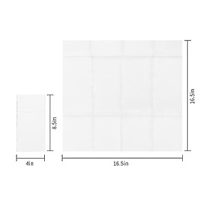 KAMMAK White Dinner Napkins Disposable with Pocket 100 Pack Wedding Reception Paper Napkins Guest Hand Towels Soft Absorbent Party Napkins for Decoration, Bathroom, Kitchen (16.5 X 16.5 inch)