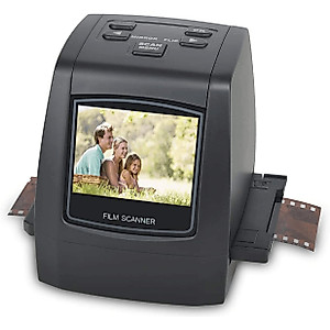 KEDOK Film & Slide Scanner with 22MP Converts 35mm/126/135/110/Super 8 Films, Slides & Negatives into Digital Images, 2.4" LCD Screen, Built-in 128MB Memory– Easy Load Film Adapters